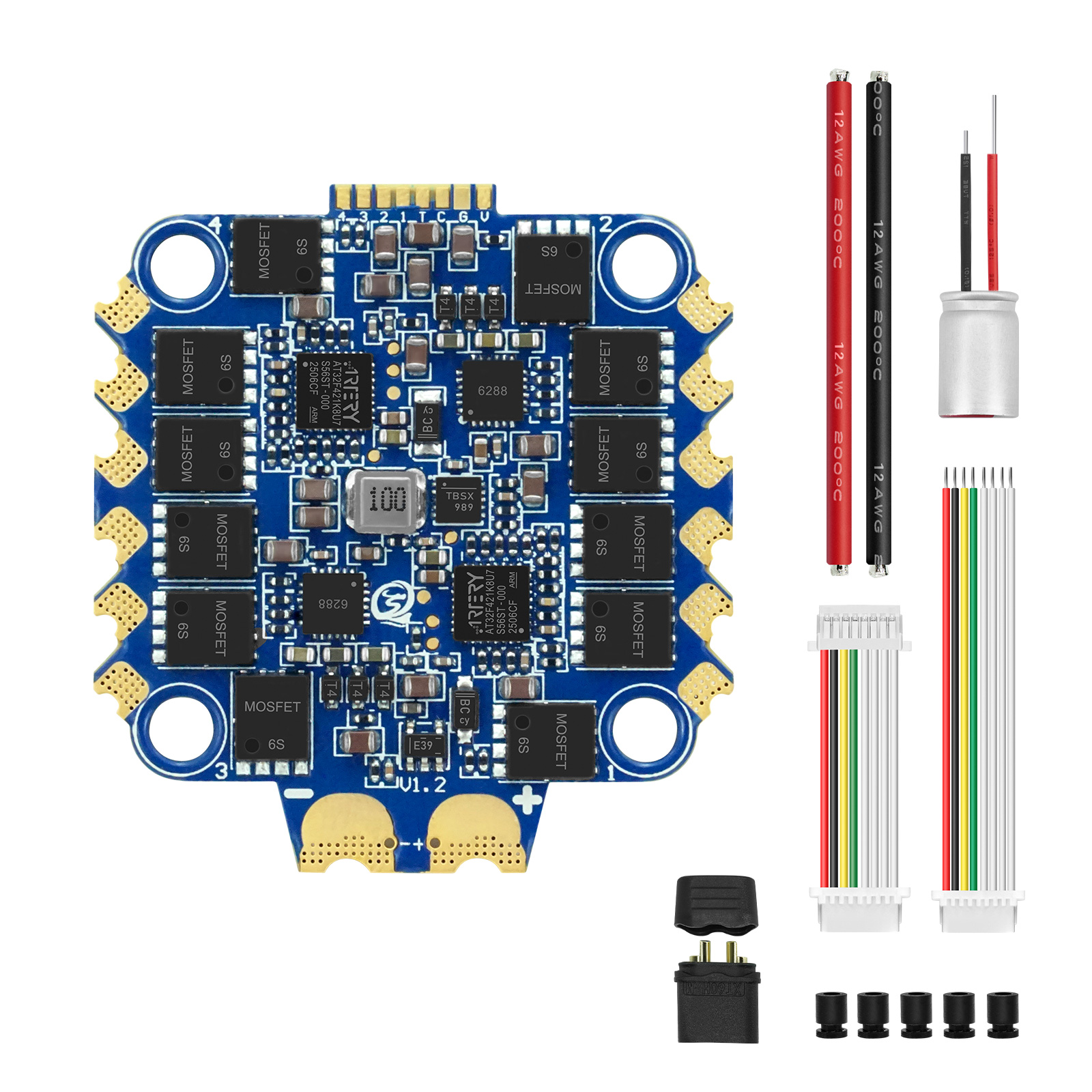 Blueson A2 6S|8S 70A ESC with AM32 or BLHeli_32 Firmware 128KHz 4IN1 ...
